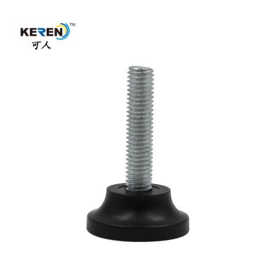 China PP Replacement Plastic Couch Legs 30mm Adjustable Leveling Feet M8 Screw Furniture Use for sale