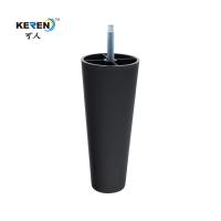 China KR-P0313 145mm Height Round Plastic Furniture Feet for Sofa Legs Replacement M6 M8 M10 Screw for sale