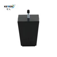China KR-P0226 100mm Height Plastic Sofa Legs Replacement With Screw Square Shape for sale