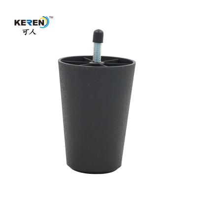China M8 Screw Plastic Furniture Legs Replacement 70mm Dia 100mm Height Heavy Duty for sale