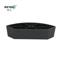 China KR-P0127 Plastic Cabinet Feet 45mm Height Furniture Sofa Legs with M6 M8 M10 Screws for sale