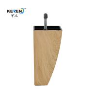 China Wooden Color Plastic Furniture Legs Replacement ABS 140mm Height for Sofa Chair for sale