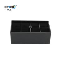 China KR-P0264 Durable Plastic Furniture Feet 55mm Height Adjustable Sofa Legs with M8 Hanger Bolt for sale