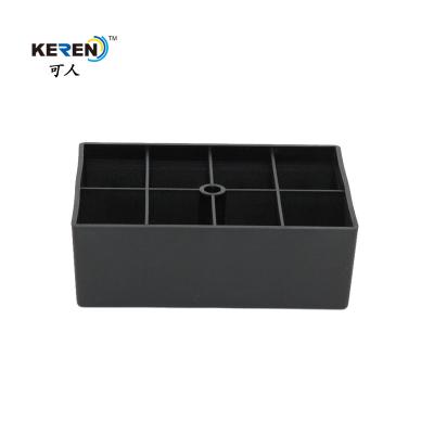 China KR-P0264 Durable Plastic Furniture Feet 55mm Height Adjustable Sofa Legs with M8 Hanger Bolt for sale
