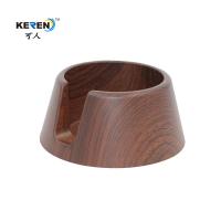 China KR-P0280 Recessed Cup Holder Anti Spill Drink Holder 100mm Top Diameter Wood Grain for sale