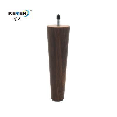 China KR-P0297W2 Cone Shape Couch Leg 8 Inch Height ABS Furniture Leg M8 Screw 60mm Dia for sale