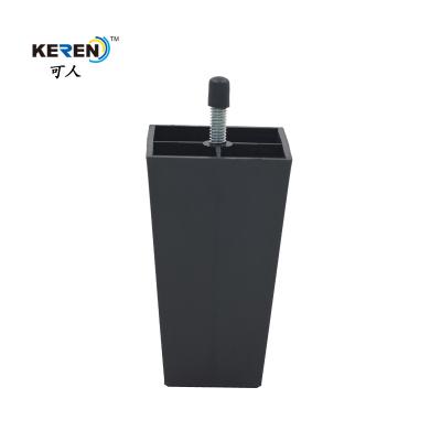 China Plastic Bed Frame Feet 115mm Height Square Furniture Legs 65mm Base Durable Replacement for sale