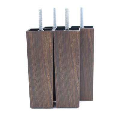 China SGS Wood Finished Plastic Cabinet Feet 150mm Height 200kg Load Capacity Heavy Duty Furniture Support for sale