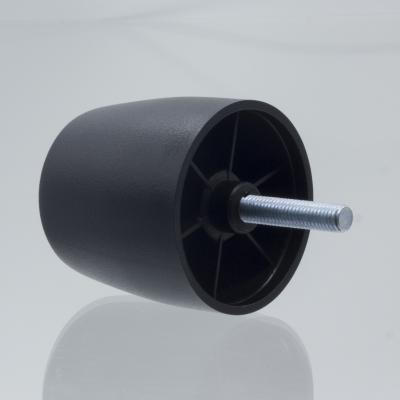 China 108g Plastic Bun Furniture Feet 45mm Dia PP Chair Legs for Sofas for sale
