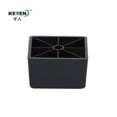 China PP Plastic Bed Leg Risers 45H 70x70mm Furniture Sofa Legs for sale