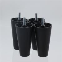 China Plastic Furniture Feet Legs 11cm Diameter SGS Certified Heavy Duty Square Sofa Legs for sale