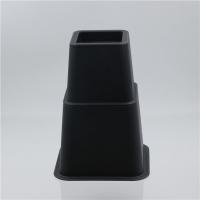 China 223mm Flat Plastic Under Bed Storage Risers 4 Pack Heavy Duty Furniture Lift Black for sale