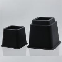 China PP Adjustable Bed Risers 8 Inch 95mm Top SGS Certified Stackable Furniture Lift 160mm Base for sale