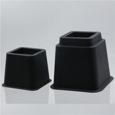 China PP Adjustable Bed Risers 8 Inch 95mm Top SGS Certified Stackable Furniture Lift 160mm Base for sale