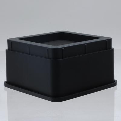 China SGS Certified PP 4PCS Adjustable Bed Leg Extenders 108mm Top 115mm Bottom for sale