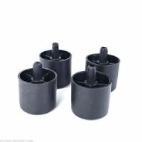 China 60mm Square Tapered Plastic Furniture Legs M8 Bolt Strong Bearing Capacity 115x115mm for sale