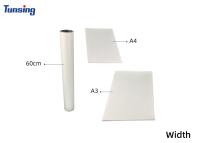 China A3 A4 Transfer PET Film For DTF Printer Machine Cool Peeling Single Sided Matte for sale