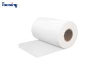 China Milky White Heat Activated PES Hot Melt Adhesive Film Roll 500mm Reliable Bonding Film for Clothing Embroidery Patch for sale