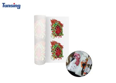 China Hot Cool Peeling Clear DTF Heat Transfer Paper PET Film for DTF Printer Shake Powder for sale
