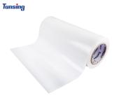 China Milky White Transparent Hot Melt PES Film Textile Fabric Hot Melt Adhesive Film For Embroidery Patch for sale