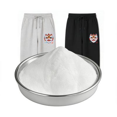 China Soft Highly Elastic TPU DTF Hot Melt Powder with 80-200 μm Particle Size for DTF Printers for sale