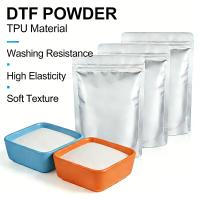 China DTF Printing White Polyurethane Hot Melt Adhesive Powder , Heat Transfer Powder for T-shirt Pattern Lminated for sale