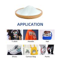China 100% Pure White DTF Transfer TPU Powder Smooth Uniform Texture High Elastic Soft Touch Anti-Crack Long Lasting Textile Hot Melt Glue Powder for sale