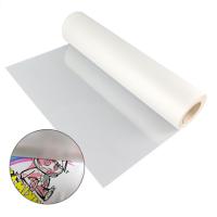 China 0.075mm Thickness Hot Peel Double Side Matte PET DTF Film Roll in 30cm/33cm/60cm Width for Heat Transfer for sale