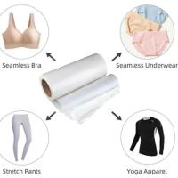 China High Adhesion / Elastic TPU Hot Melt Adhesive Film Polyurethane Fabric Thermoplastic for Bra Underware for sale