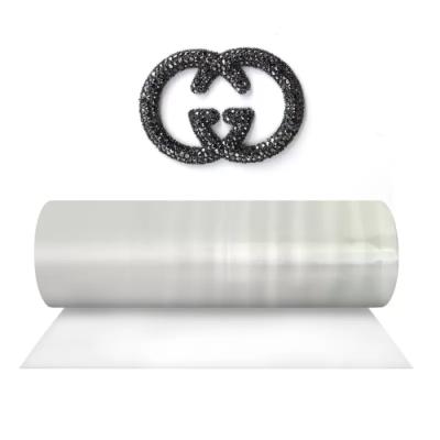 China High Adhesion Transparent PES Hot Melt Adhesive Film with Double Layer Structure for Rhinestone and Apparel Decoration for sale