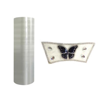 China Double Layer Hot Melt Adhesive Film for Rhinestone Heat Transfer with Excellent Washing Resistance for sale