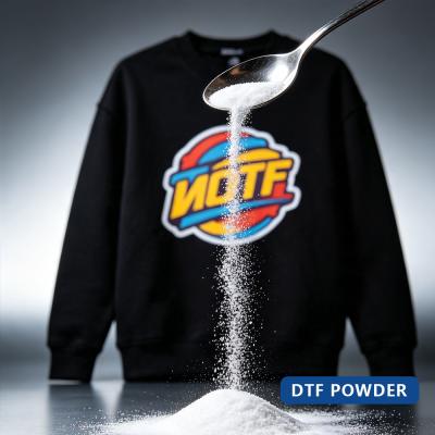 China 80-170μm High Stretch TPU DTF Powder Hot Melt Adhesive Powder for Elastic Fabrics for sale