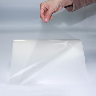 China 100 Yards Length Hot Melt Glue Film 1380mm Width Transparent Color 73A Hardness for sale