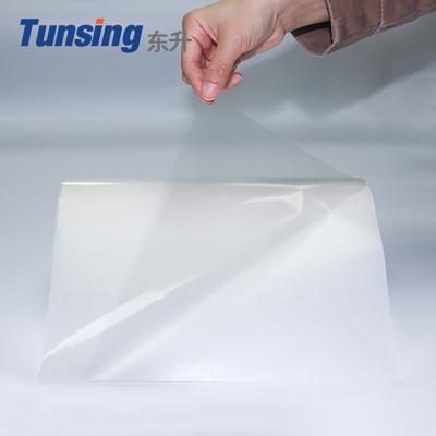 China Embroidery Patch Polyurethane Hot Melt Adhesive Film Transparent Glassine Release Paper for sale