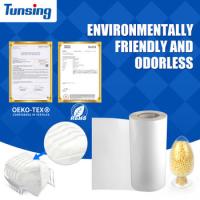 China Tunsing DS8303 0.05mm EVA Hot Melt Adhesive Film For Nose Bridge Aluminum Strip for sale