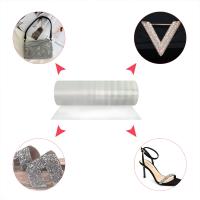 China Double Layer Self Adhesive Hot Melt Glue Film with 160-180℃ Heat Activation for Hot Fix Rhinestone Decoration for sale