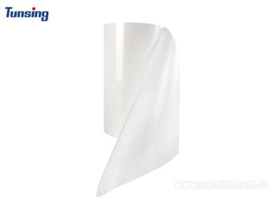 China Transparent Self Adhesive Hot Melt Adhesive Film For Fabric Embroidery Patches for sale