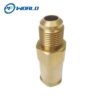 China Precision CNC Brass Machining Accessories, Brass Injector, Gold for sale