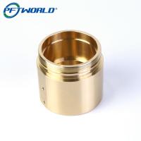 China Custom CNC Brass Threaded Sleeve Precision Turning Parts with H59 Brass Material and ±0.01mm Tolerance for sale