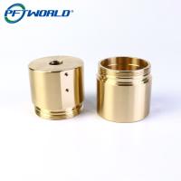 China Custom CNC Brass Threaded Sleeve Precision Turning Parts with H59 Brass Material and ±0.01mm Tolerance for sale