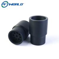 China Custom CNC Machined PVC Parts Precision Turned Bushing With Thread for sale