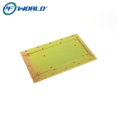 China Custom CNC Machined 6063 Aluminum Cover Plates With Chem Film Finish for sale