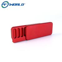 China Custom CNC Machined Aluminum Sliding Cases Red Anodized AL6061 T6 for sale