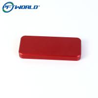China Custom CNC Machined Aluminum Sliding Cases Red Anodized AL6061 T6 for sale