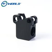China Custom CNC Milled Delrin Clevis Brackets Black POM Clamp Blocks for sale