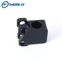 China Custom CNC Milled Delrin Clevis Brackets Black POM Clamp Blocks for sale