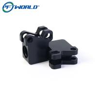 China Custom CNC Milled Delrin Clevis Brackets Black POM Clamp Blocks for sale