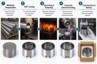 China Custom CNC Turned Ground 1Cr17Ni2 Thin Wall Indexing Collars for sale