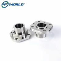 China Custom CNC Machined 321 Stainless Steel Keyed Flange Hubs with Wire EDM Keyway and Precision Mounting Holes for sale