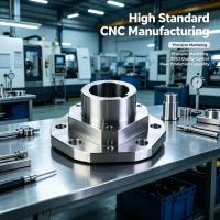 China Custom CNC Machined 321 Stainless Steel Keyed Flange Hubs with Wire EDM Keyway and Precision Mounting Holes for sale